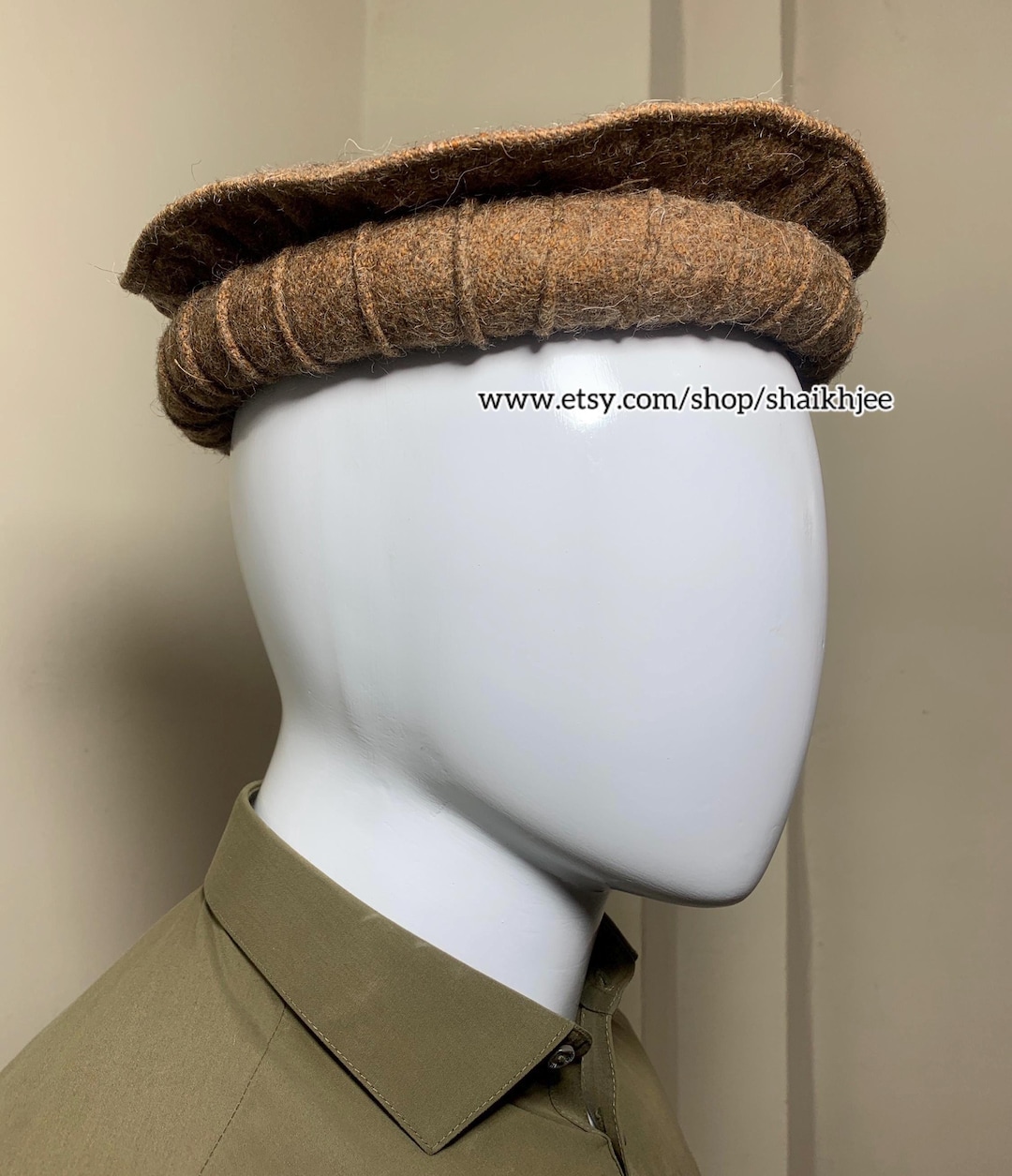 Wazirstani 100% Wool Chitrali Cap| Chitrali Topi Hat | Afghani Handamde ...