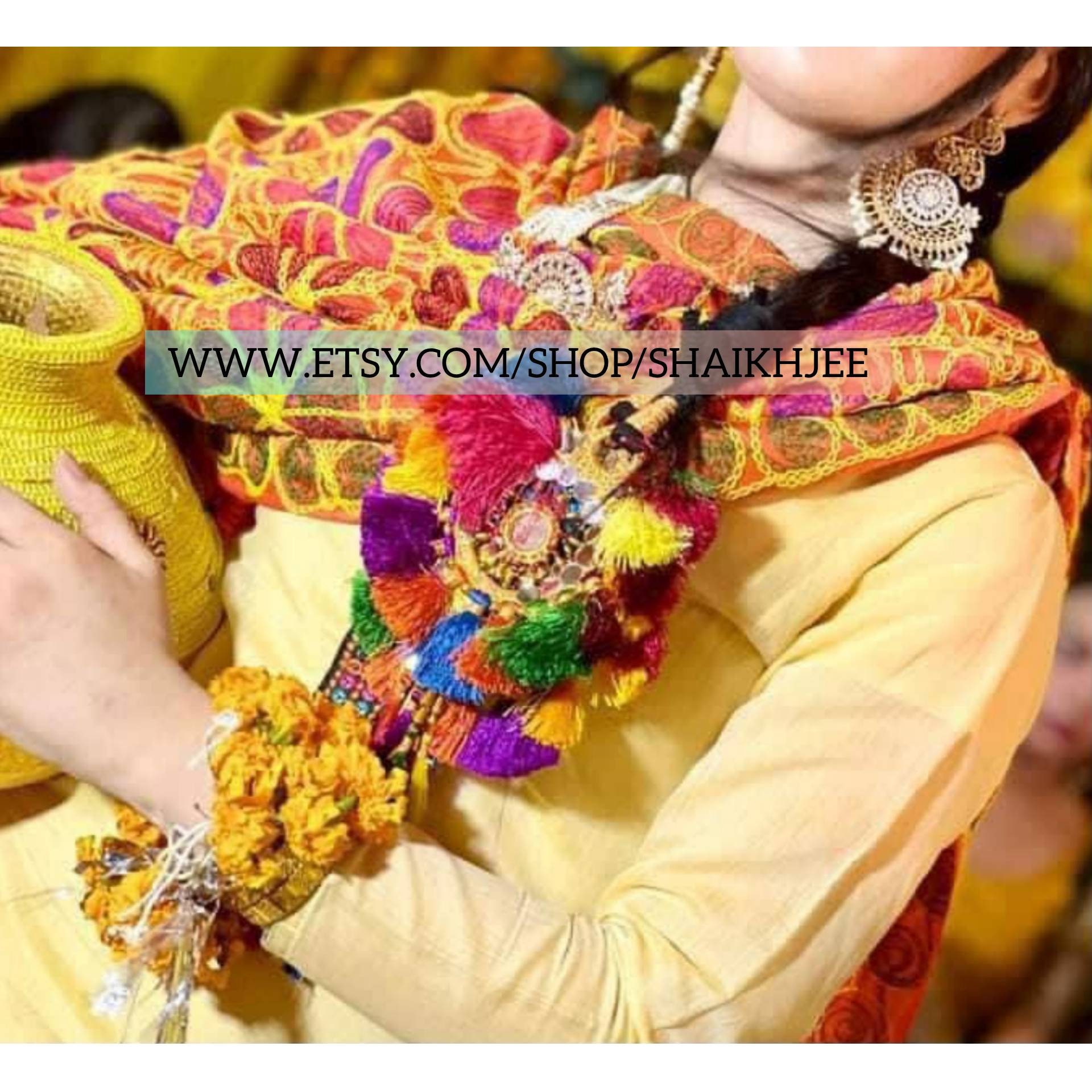 Punjabi Multi Color Paranda,hair Accessories, Dulhan,bridesmaids ...