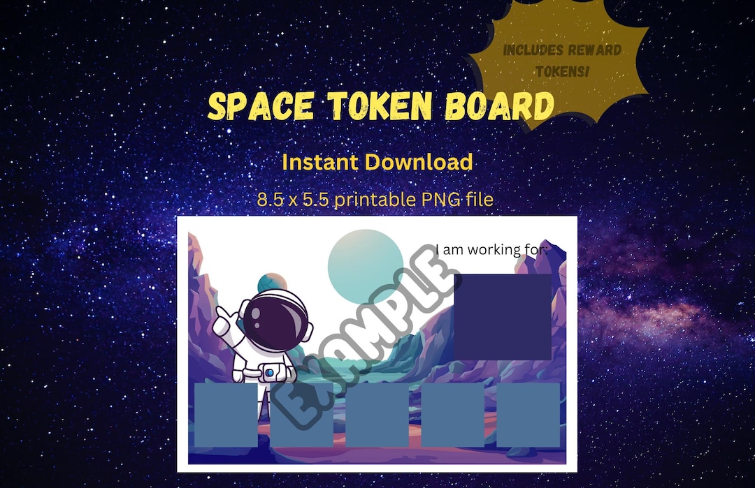 Space Themed Token Board - Etsy