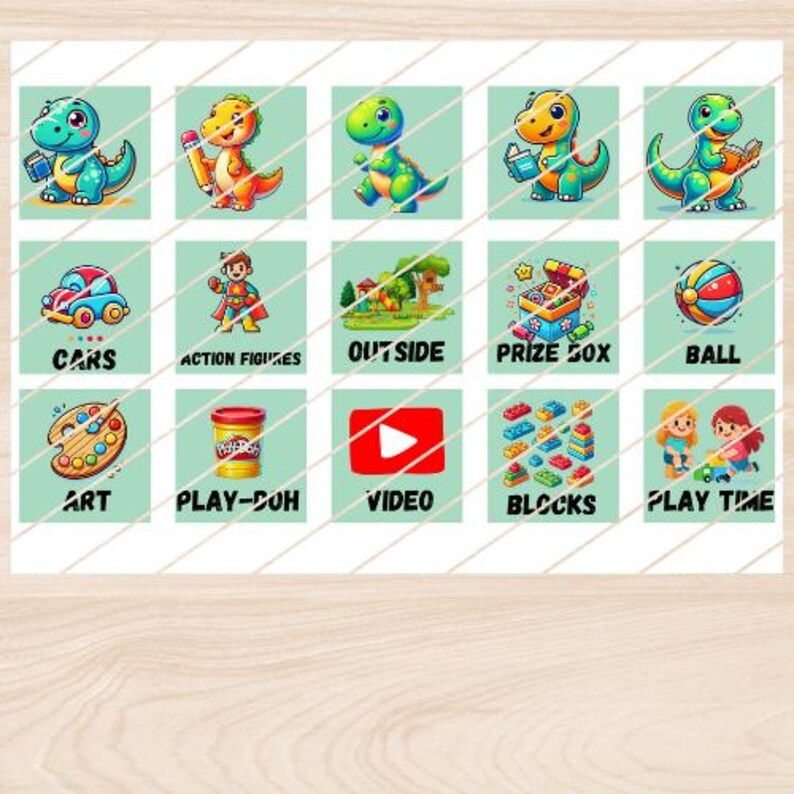 Reward Chart, Token Board, Token Economy Dinosaur - Etsy