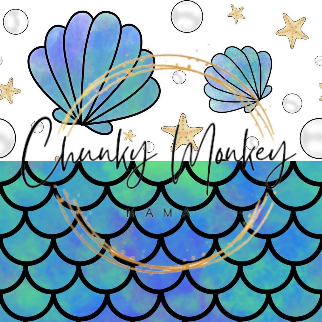 Seashell and Scales Seamless Bundle - Etsy