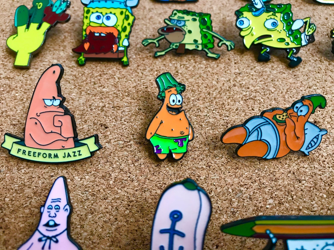 SET OF 22 SpongeBob SquarePants 1.2 Enamel Pins | Etsy
