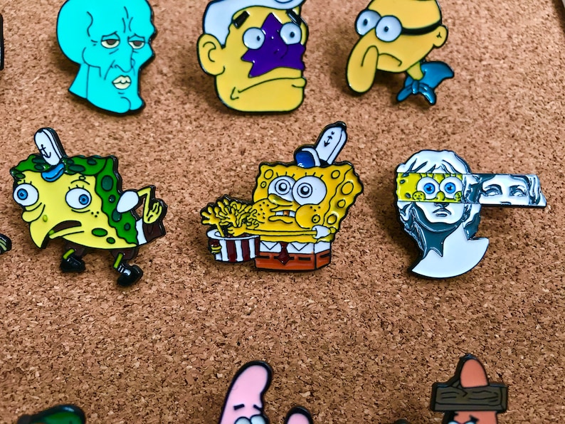 SET OF 22 SpongeBob SquarePants 1.2 Enamel Pins | Etsy