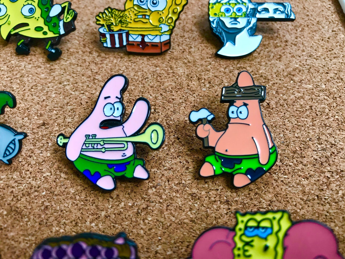 SET OF 22 SpongeBob SquarePants 1.2 Enamel Pins | Etsy