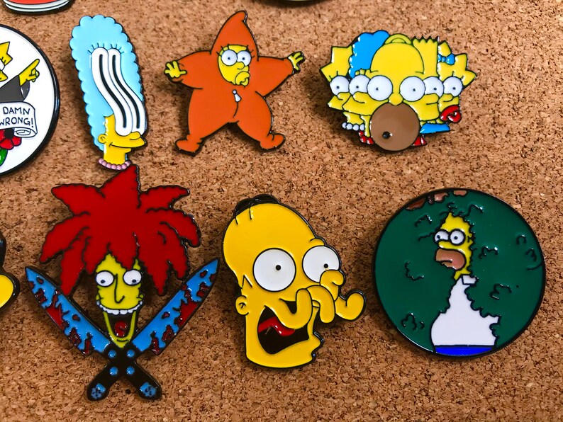 SET OF 26 the Simpsons 1.2 Enamel Pins Brand New | Etsy