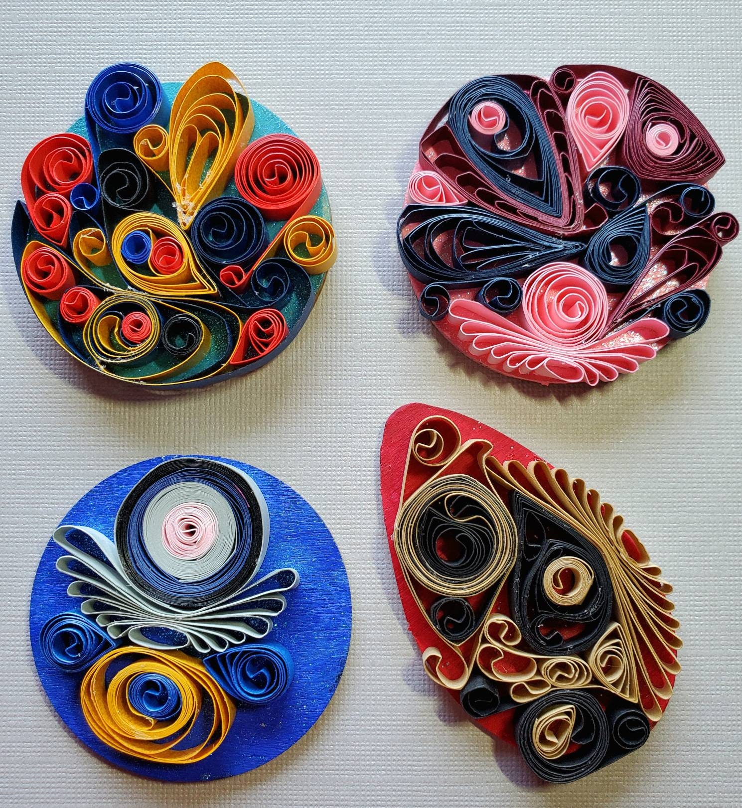 Wood Quilling Refrigerator Magnets - Etsy