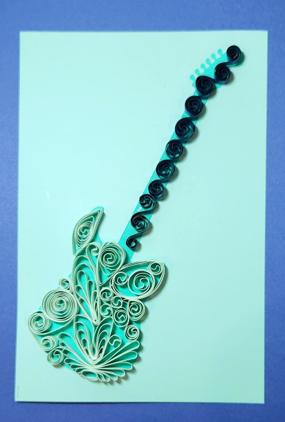 Homemade Paper Quilling Guitar - Etsy