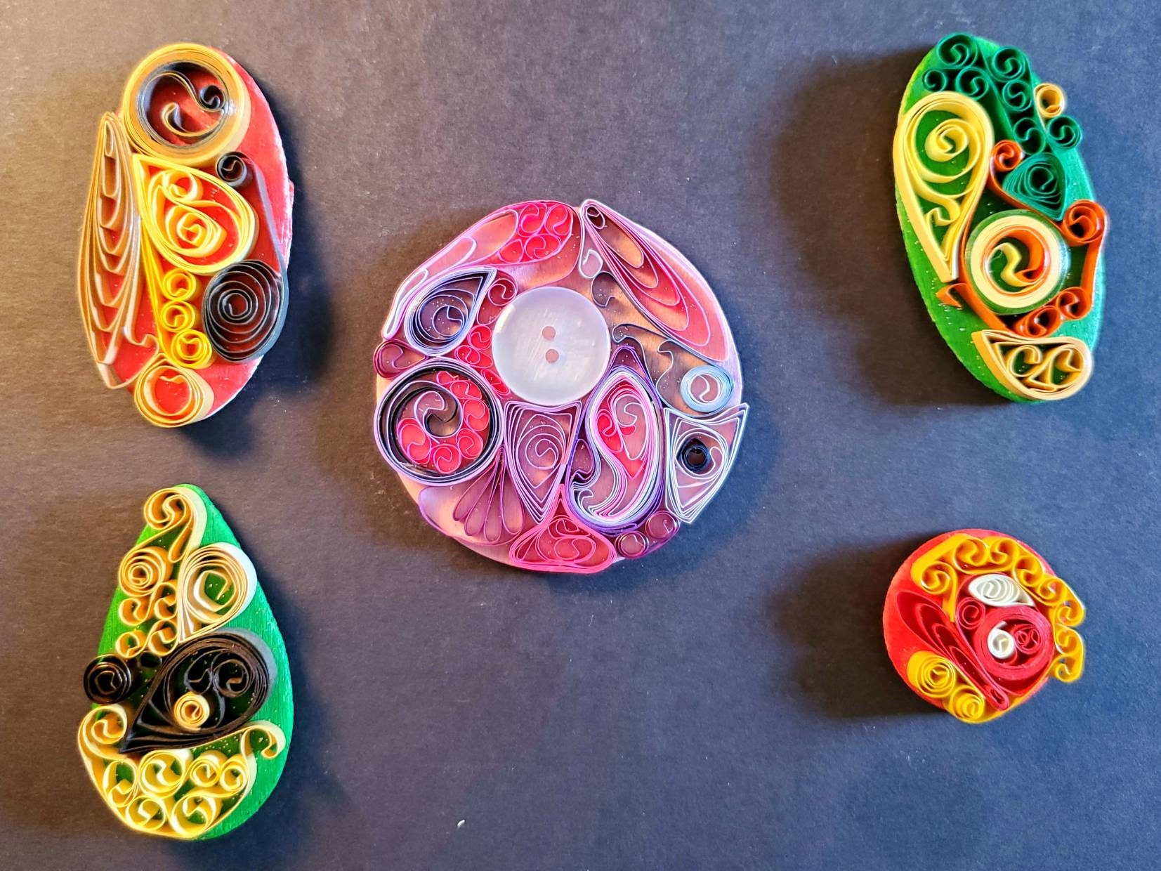 Wood Quilling Refrigerator Magnets - Etsy