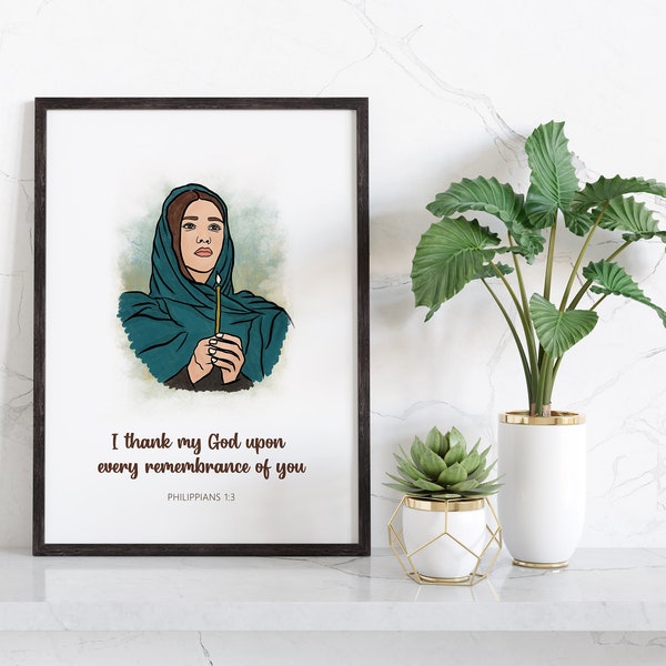 I Thank God Upon Every Remembrance of You - Etsy