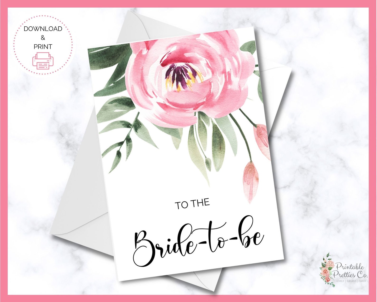 Bride-to-be Card Printable Card for Bridal Shower Wedding - Etsy