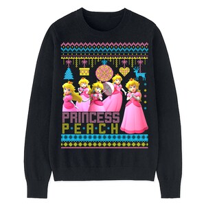 Princess Peach Ugly Christmas Sweater Custom Crewneck Unisex | Etsy