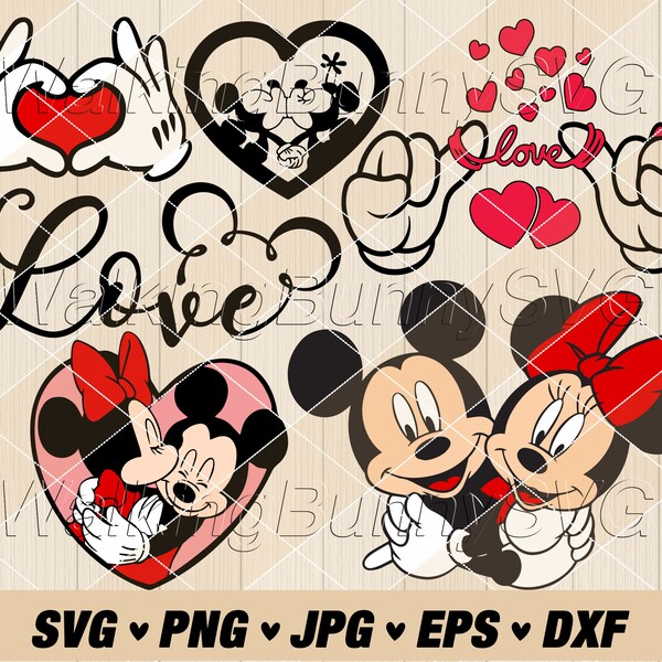 Mickey Mouse Heart - Etsy