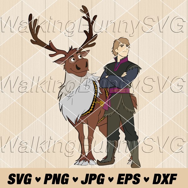 Kristoff and Sven - Etsy