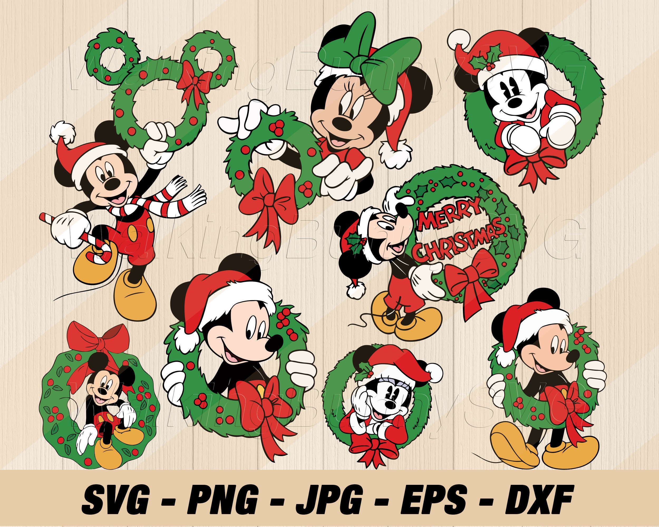 Clip Art Christmas Mickey