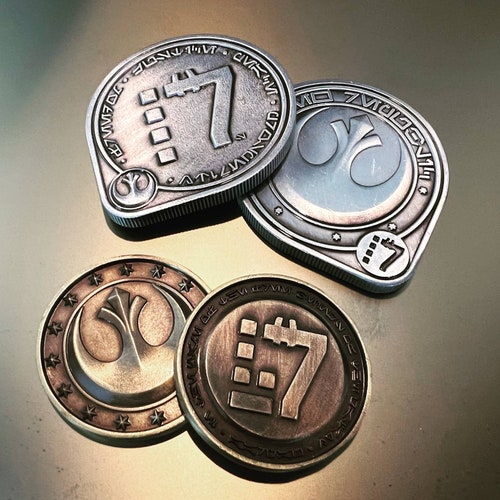 Star Wars New Republic Credit Bar Ingots Tokens Sabacc Solid - Etsy