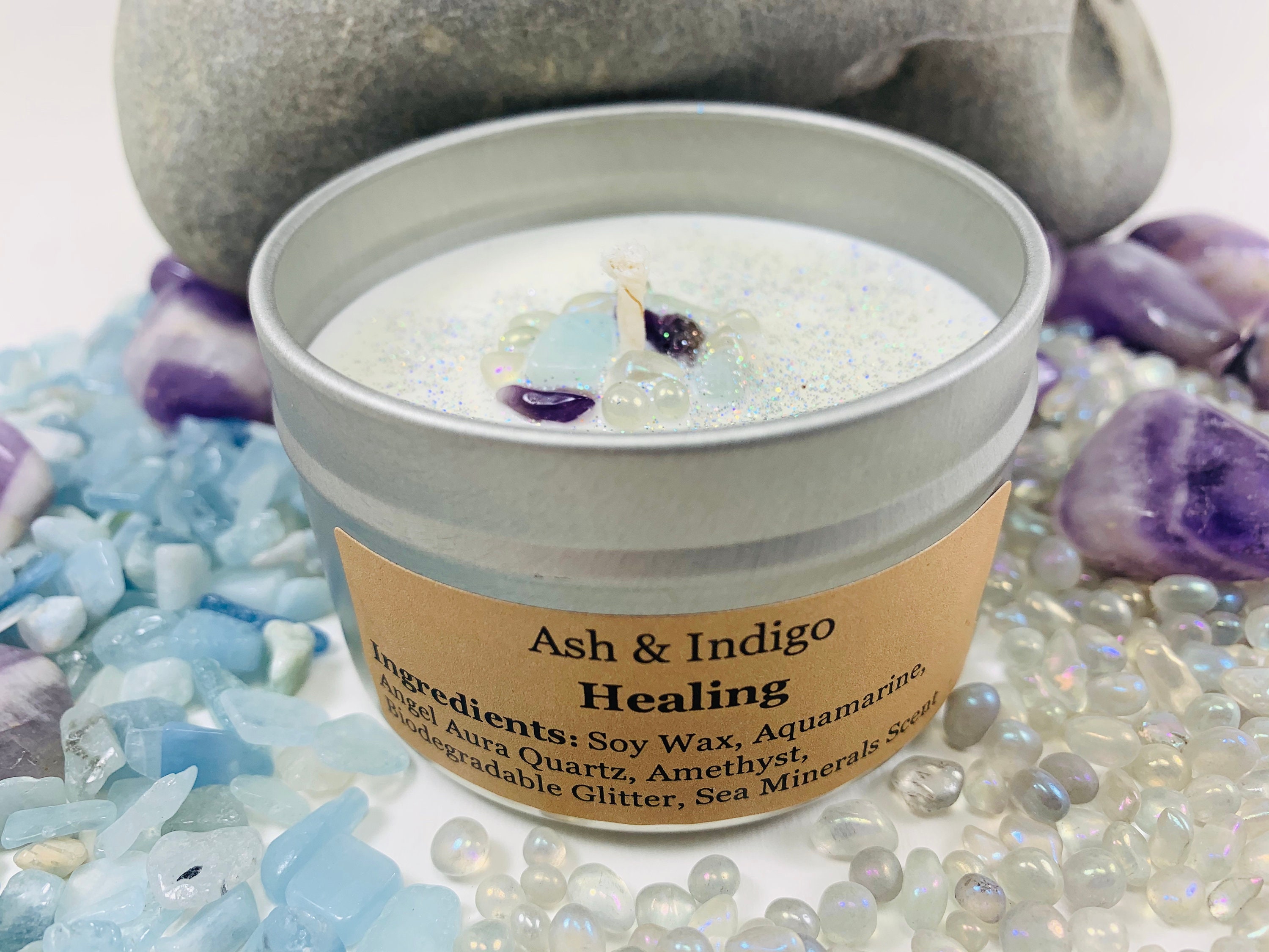 Healing Candles Crystal Candles Spiritual Candle Healing - Etsy Sweden