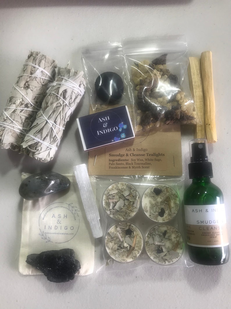 Smudge Kit Smudge & Cleanse Ritual Kit Sage Smudge Kit | Etsy