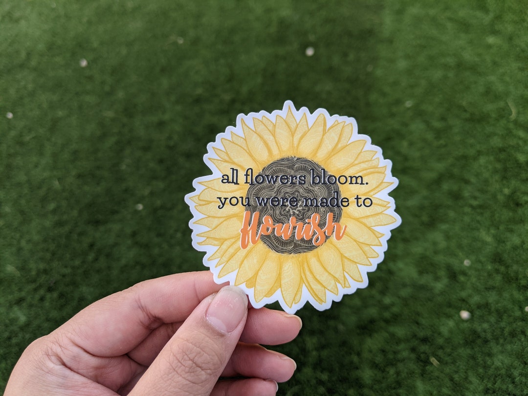 Flourish Die Cut Sticker | Tech Sticker, Weatherproof Sticker, Self ...
