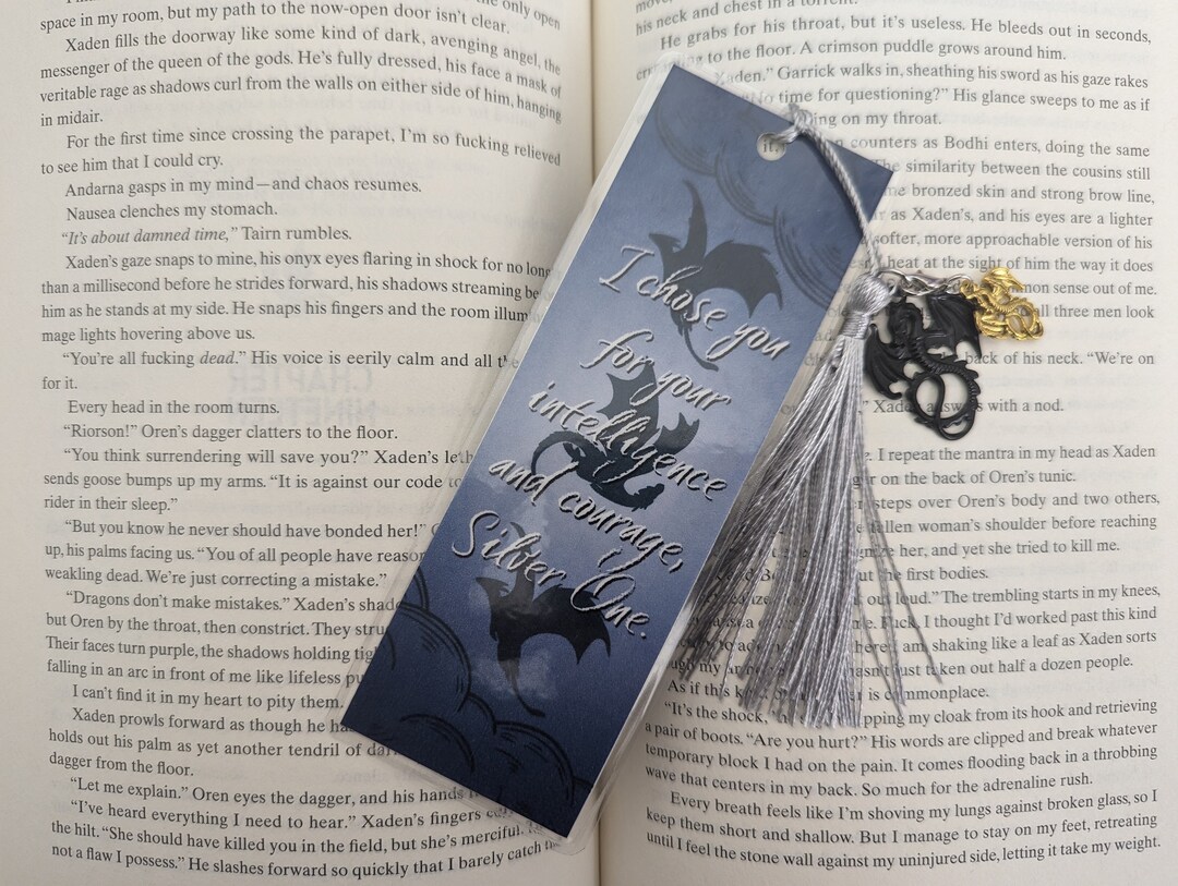 Silver One | Bookmark, Fourth Wing Inspired, Dragon Rider, Booktok ...