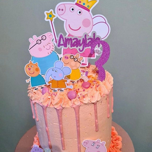 Pig Cake Toppers - Etsy
