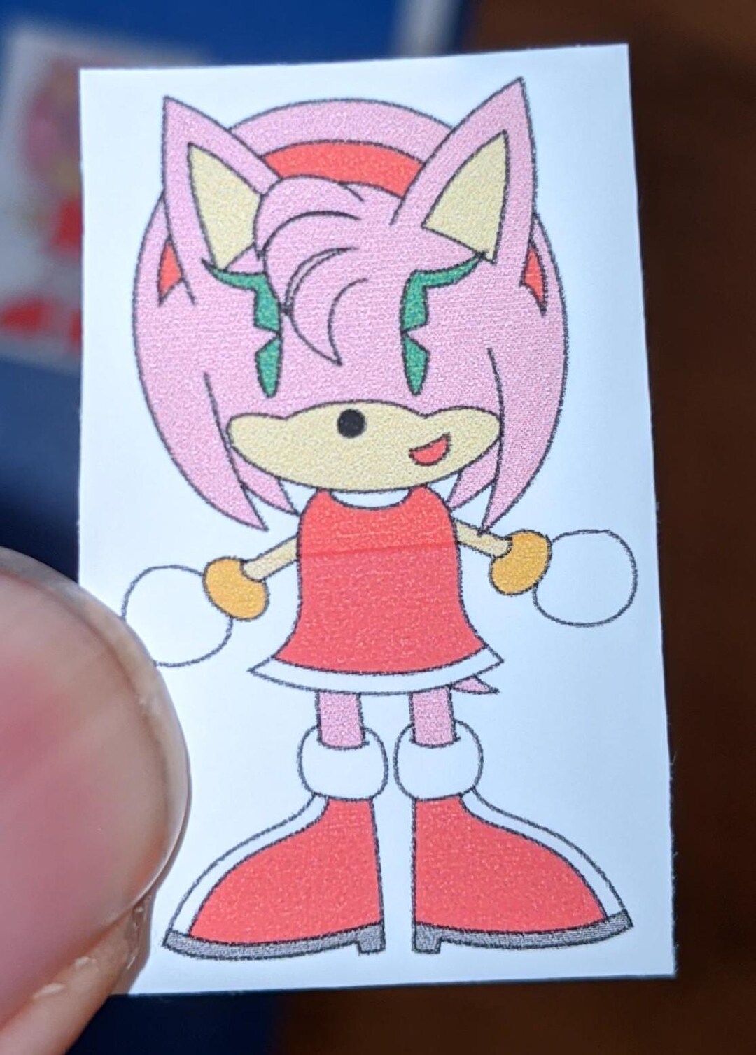 Amy Rose Chibi Sticker (waterproof, Permanent Adhesive) - Etsy