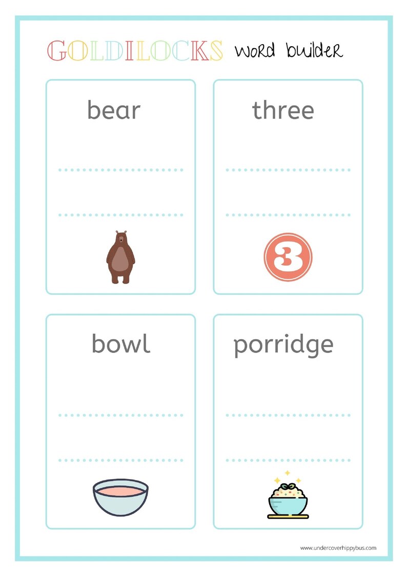 Goldilocks - Early Readers Pack, Literacy Skills, Reading Fairy Tale ...