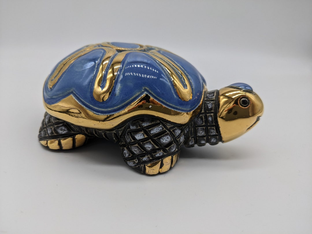 Artesania Rinconada 705 Land Turtle Gold Vintage Anniversary - Etsy