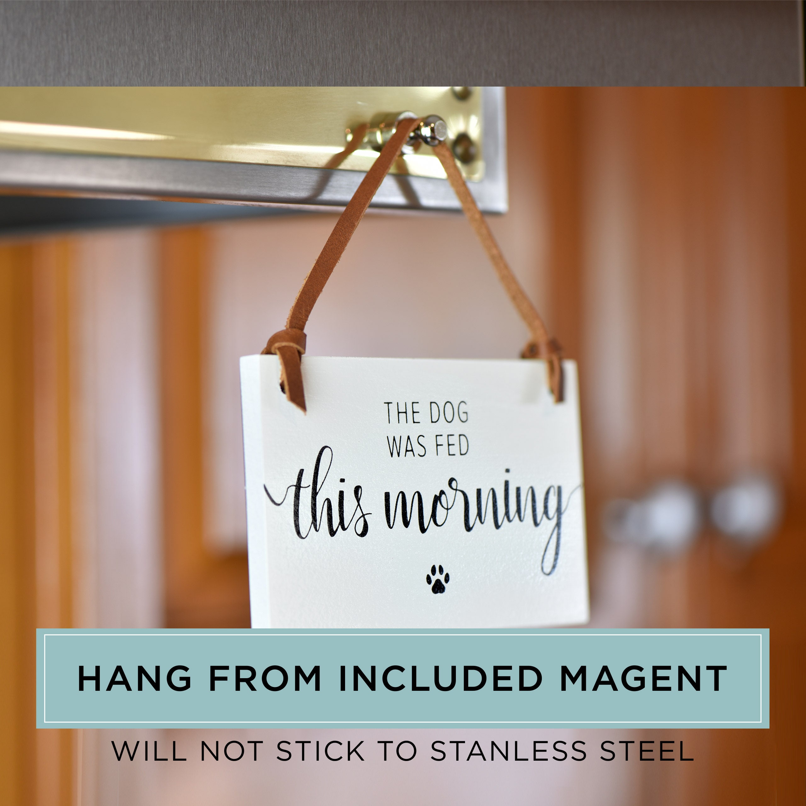 Cute Little Dog Fed Sign - Dog Feeding Tracker - Did You Feed the ...