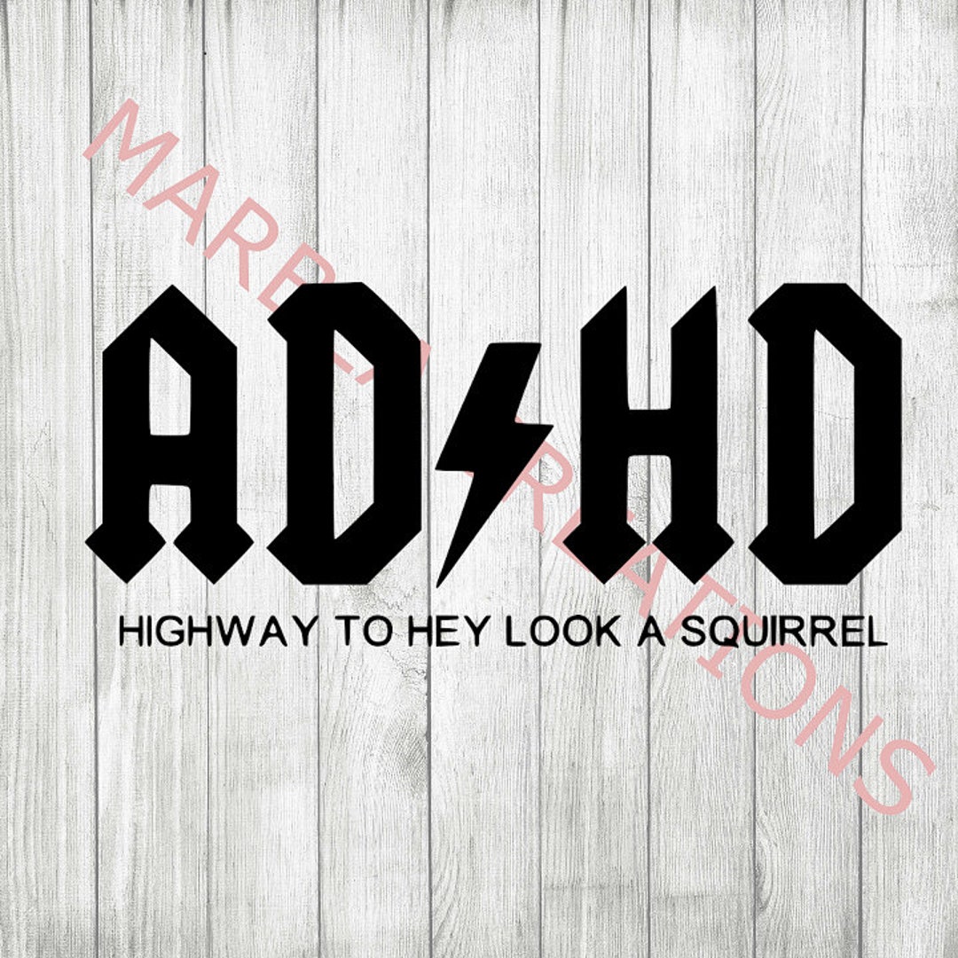 ADHD - Squirrel (svg Png Dxf )- CRICUT - SILHOUETTE - Digital File ...