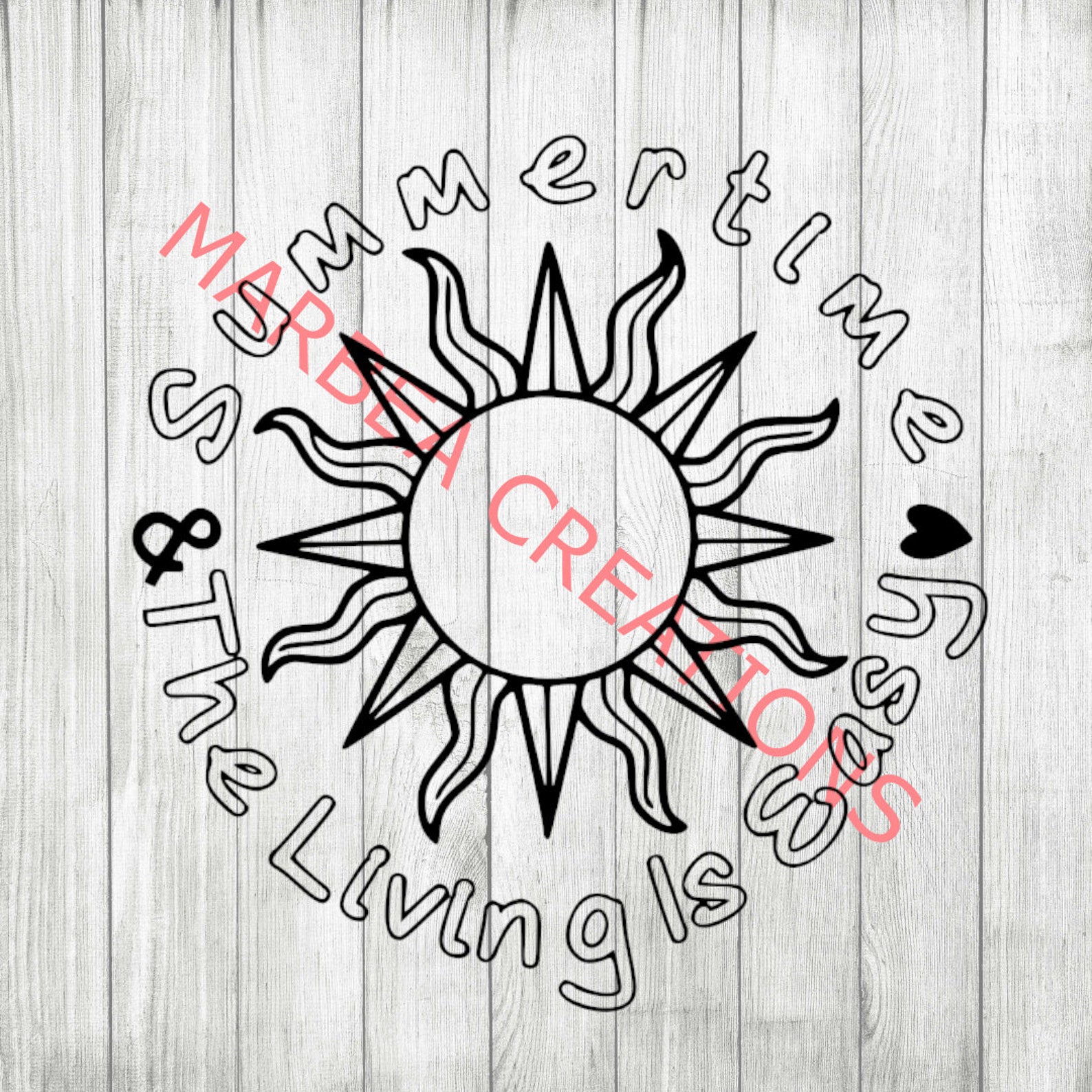Summertime and the Living is Easy svg Png & Dxf CRICUT - Etsy
