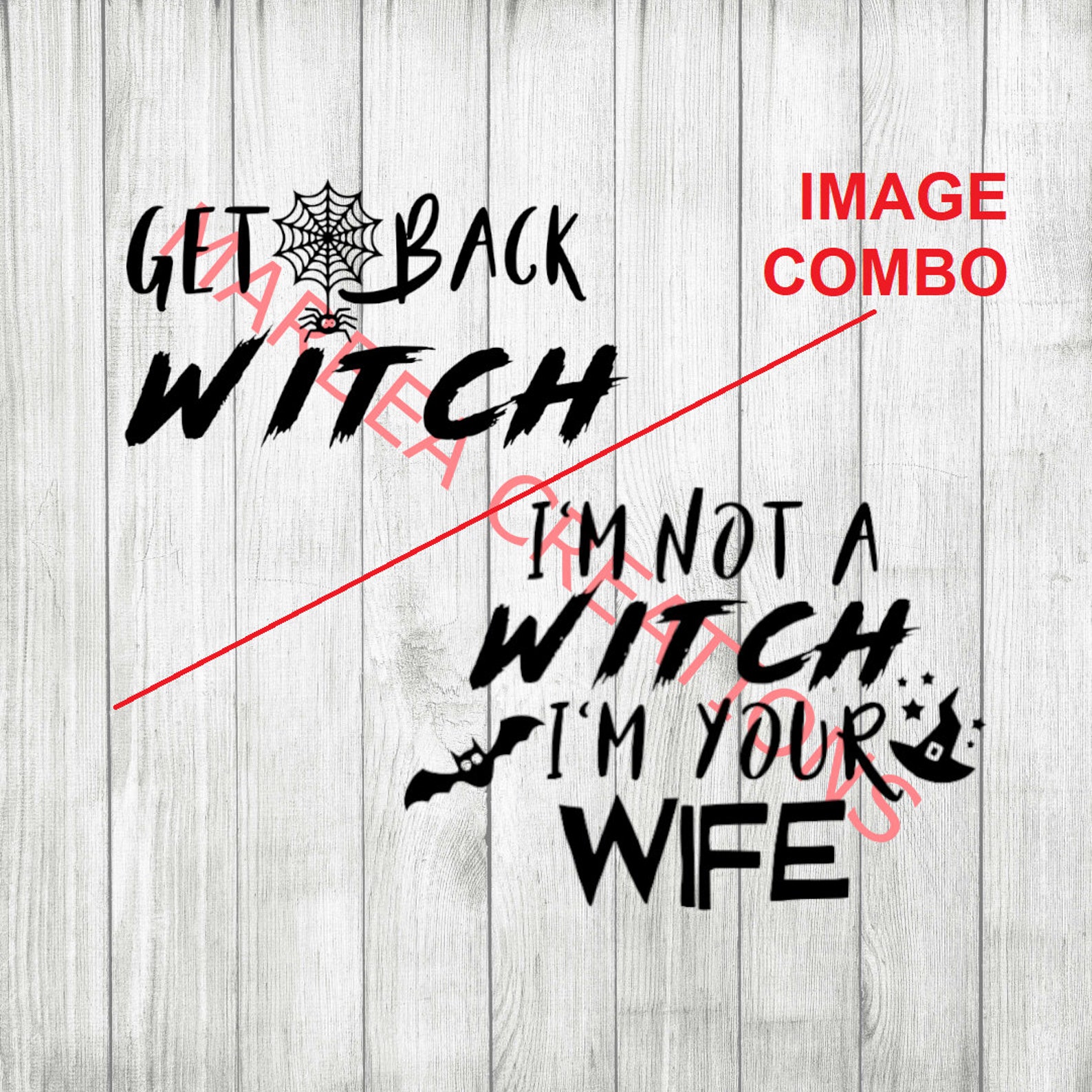 Get Back Witch I'm Not A Witch I'm Your ... | Etsy