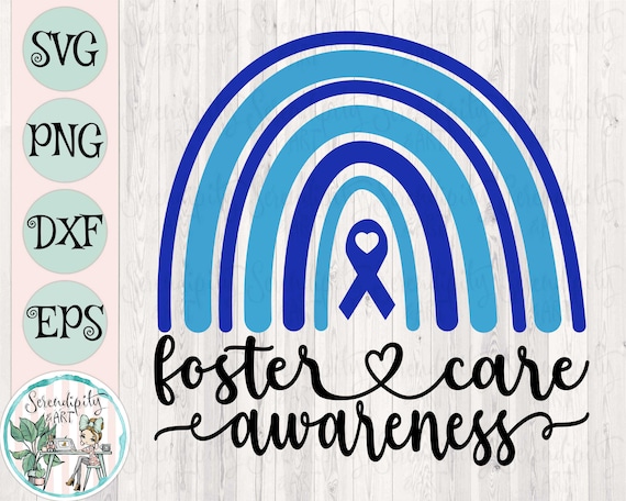 Foster Care Awareness Boho Rainbow Svg Png Dfx Eps - Etsy