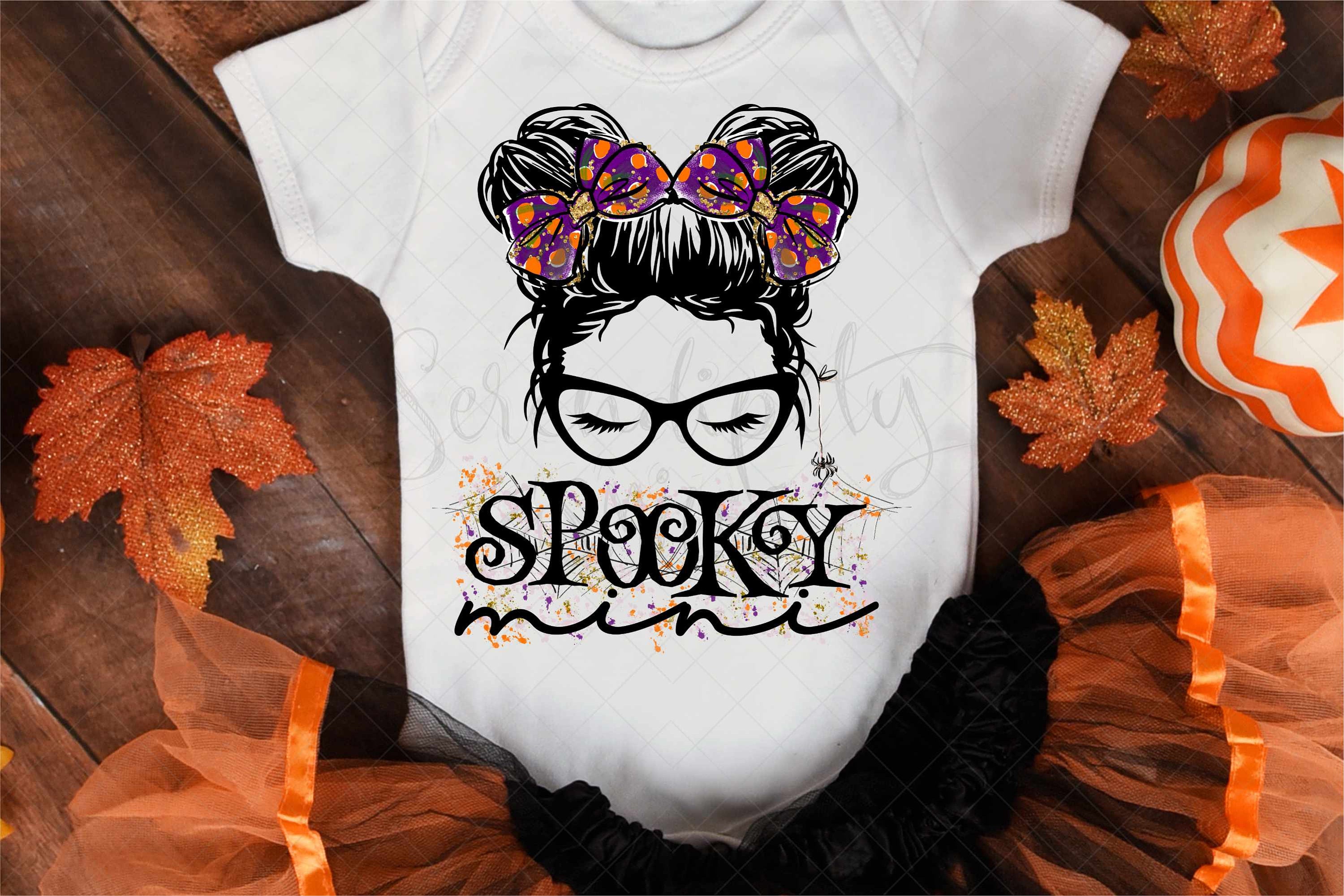 Spooky Mama and Mini Messy Bun 3 Bundle PNG Sublimation or - Etsy