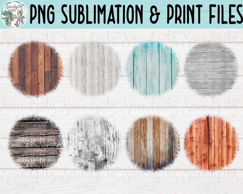 Rustic Wood Background 1 PNG Elements- Print Sublimation Background ...
