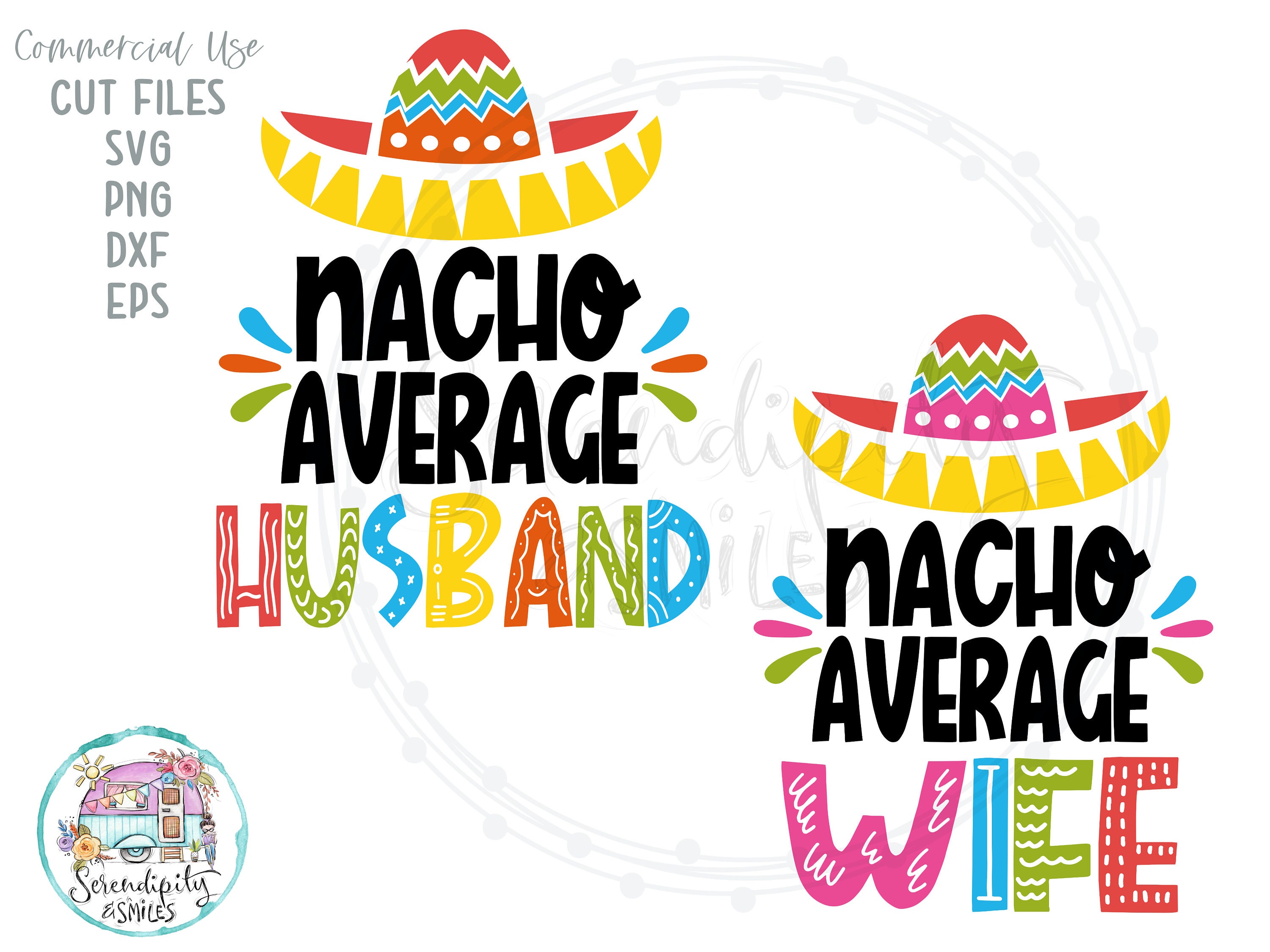 Nacho Average Husband and Wife Bundle Svg Png Dfx - Etsy
