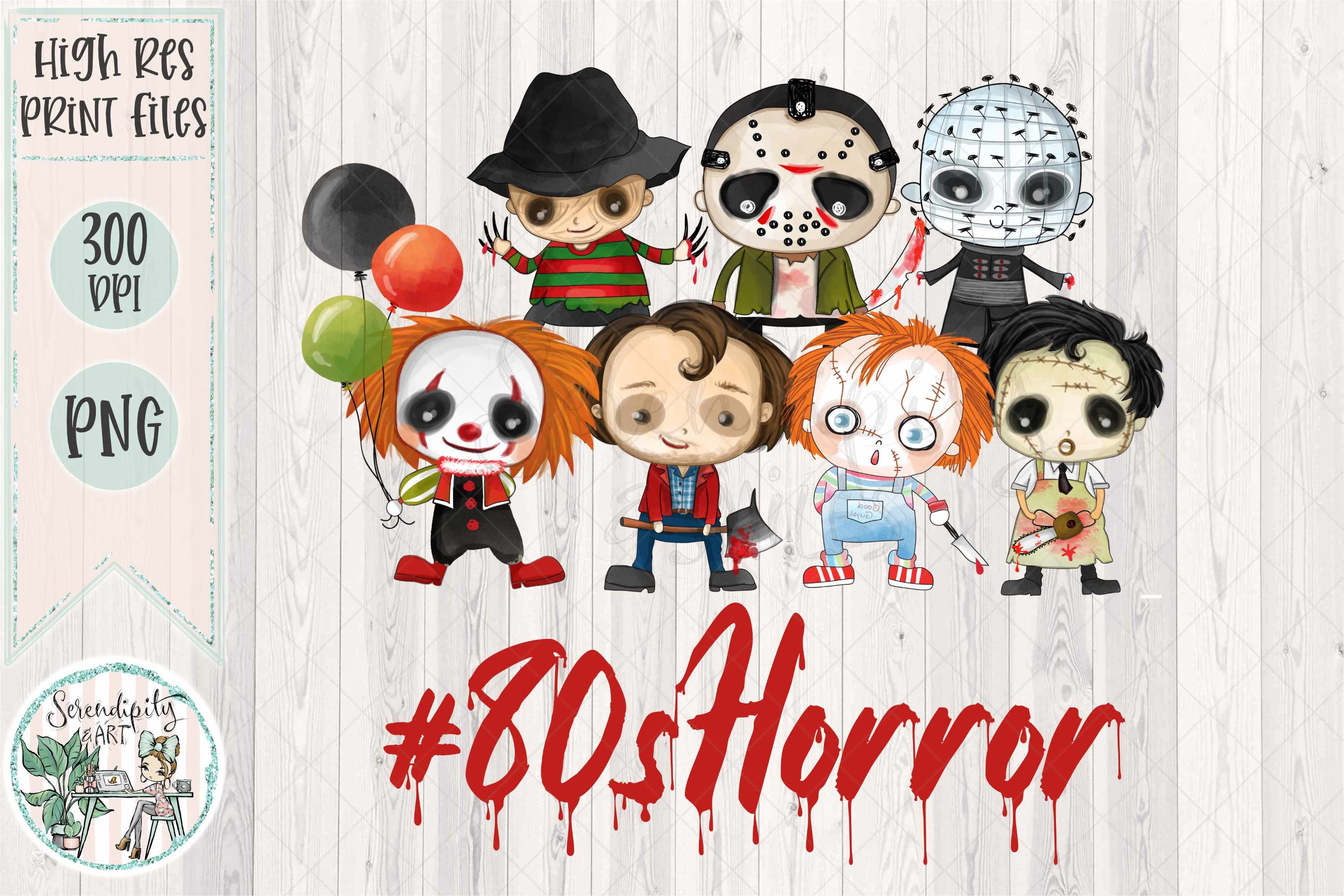 80s Horror Boys - PNG - Sublimation or Print - Digital Download ...