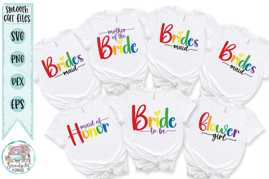 LGBTQ Wedding Party Bundle - Svg - Png - Dfx - Eps Files for Cutting ...