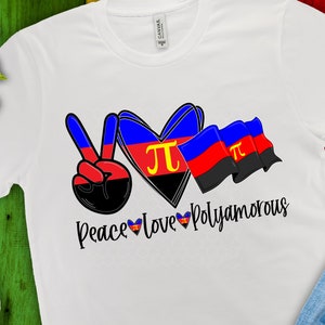 Peace Love Polyamorous - LGBTQ Flag - PNG - Sublimation - Digital ...