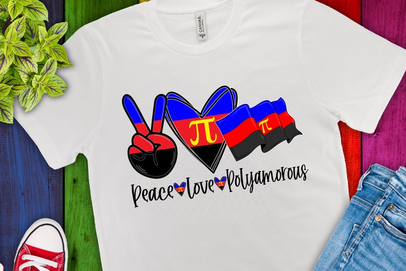 Peace Love Polyamorous LGBTQ Flag PNG Sublimation - Etsy