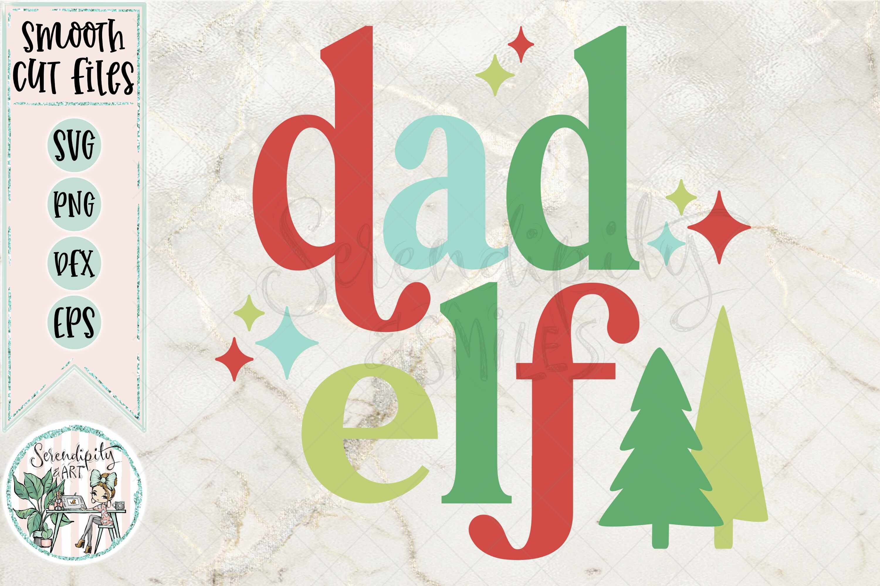 Retro Elf Family Christmas Svg-png-dfx-eps Files for | Etsy