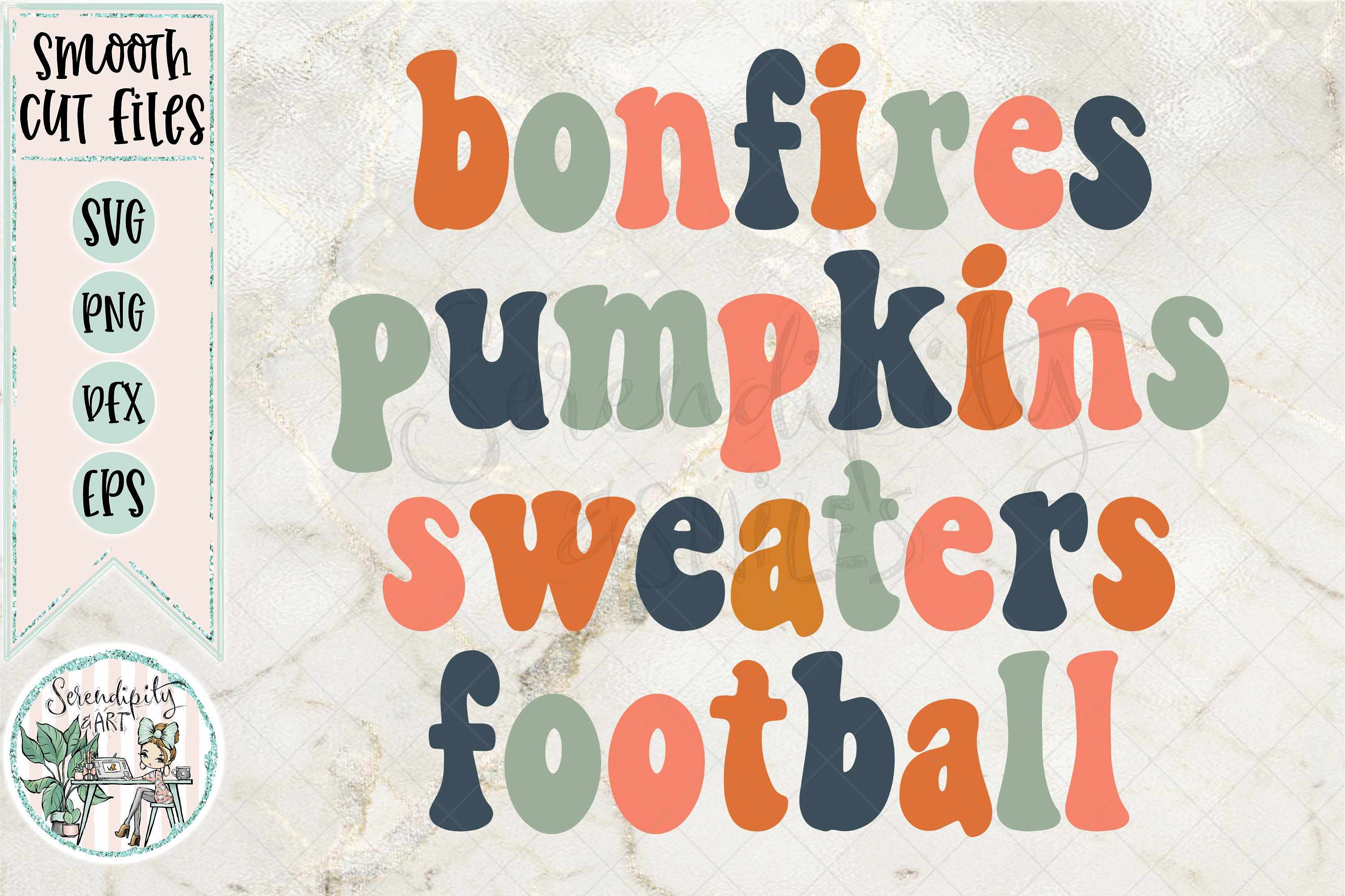 Retro Fall Favorite Things Svg-png-dfx-eps Files for - Etsy