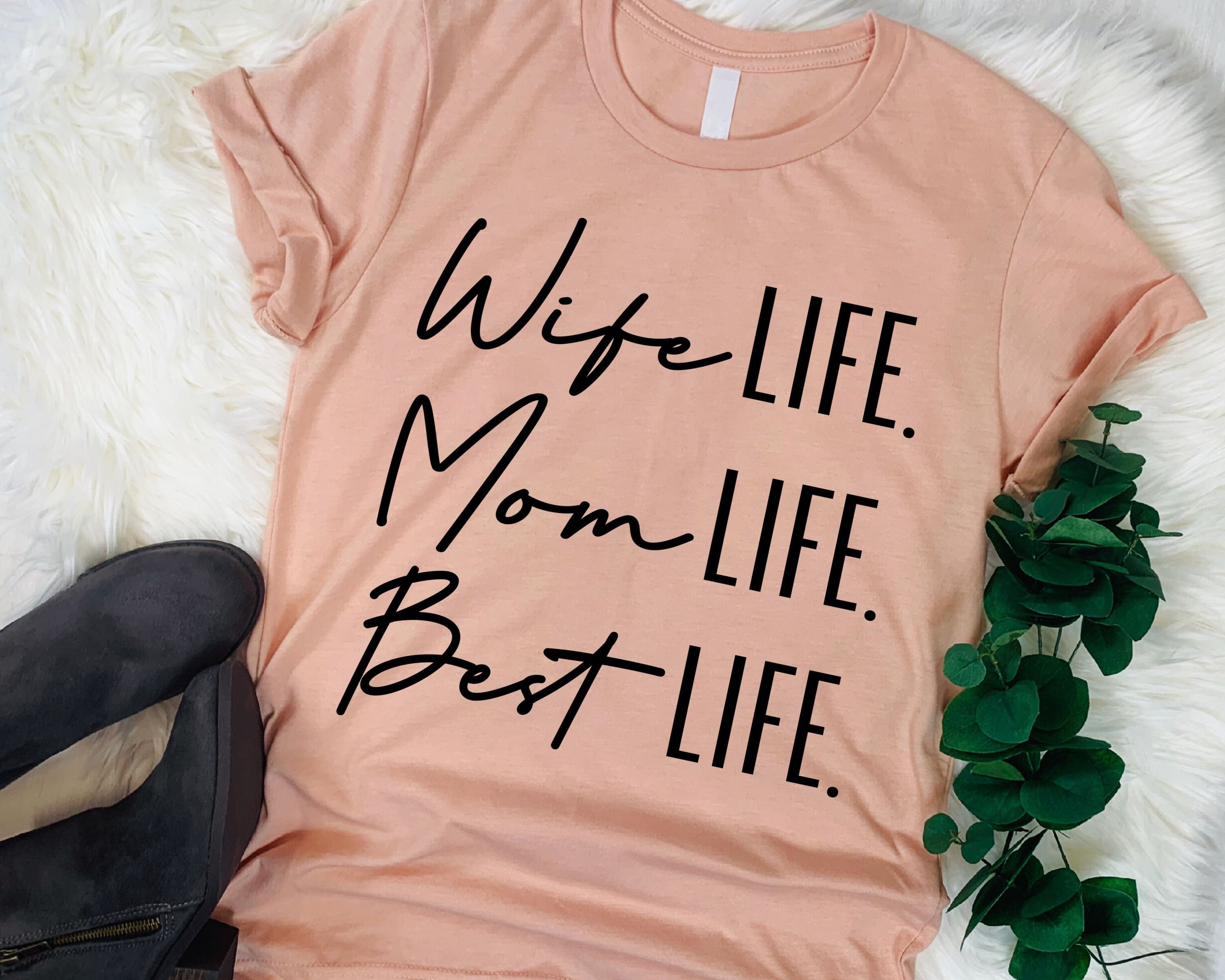 Wife Life Mom Life Best Life Script Block Svg Png - Etsy