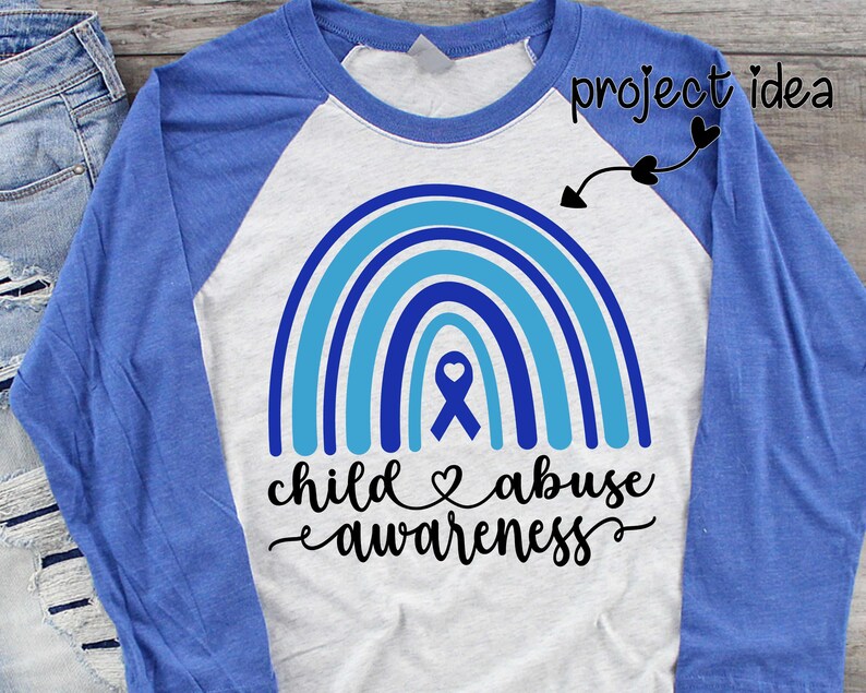 Child Abuse Awareness Boho Rainbow - Svg - Png - Dfx - Eps Files for ...