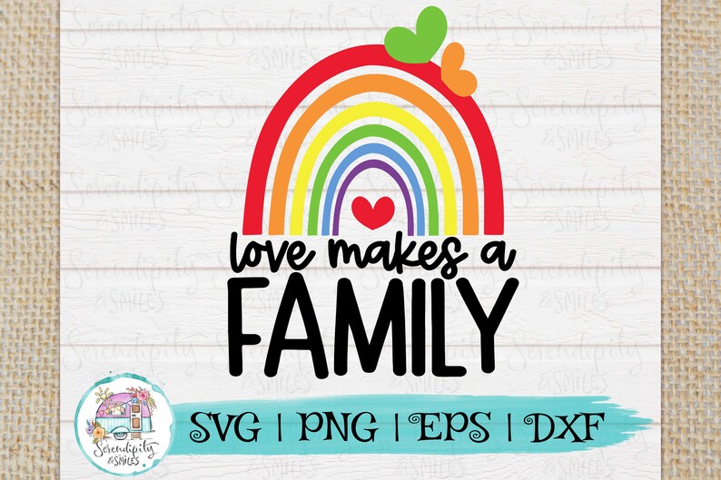 Love Makes A Family Svg Png Dfx Eps Files for Cutting | Etsy