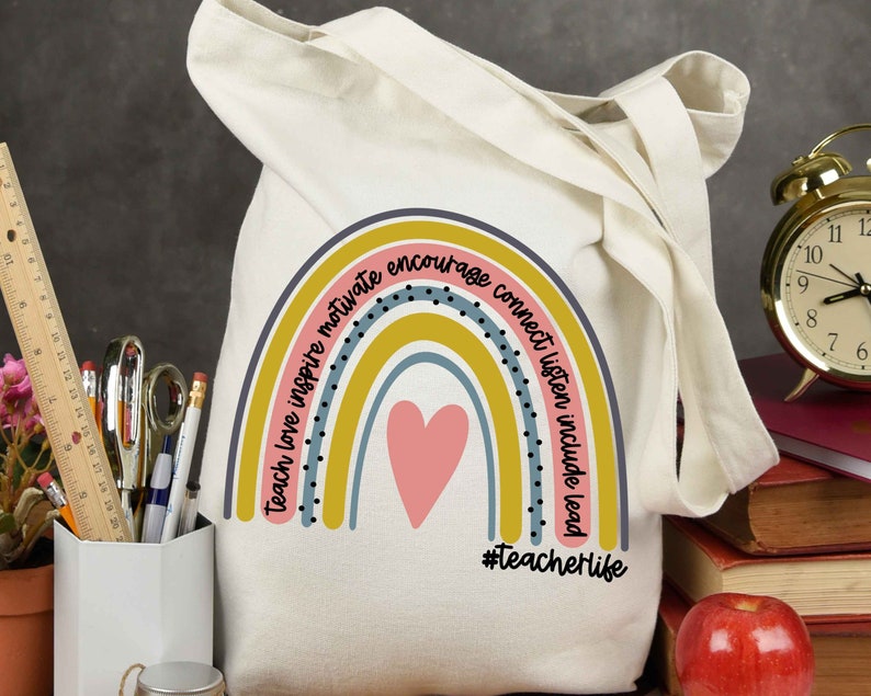 Teacher Life Boho Rainbow Svg Png Dfx Eps Files for - Etsy