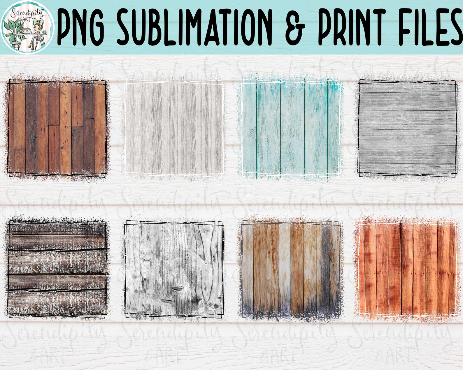 Rustic Wood Background 1 PNG Elements Print Sublimation - Etsy
