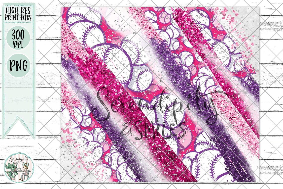 20 Oz Skinny Tumbler Wrap Baseball Softball Milky Way Pink - Etsy