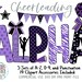 Cheerleading Doodle Alphabet Set - Purple Black - Accessories Included ...