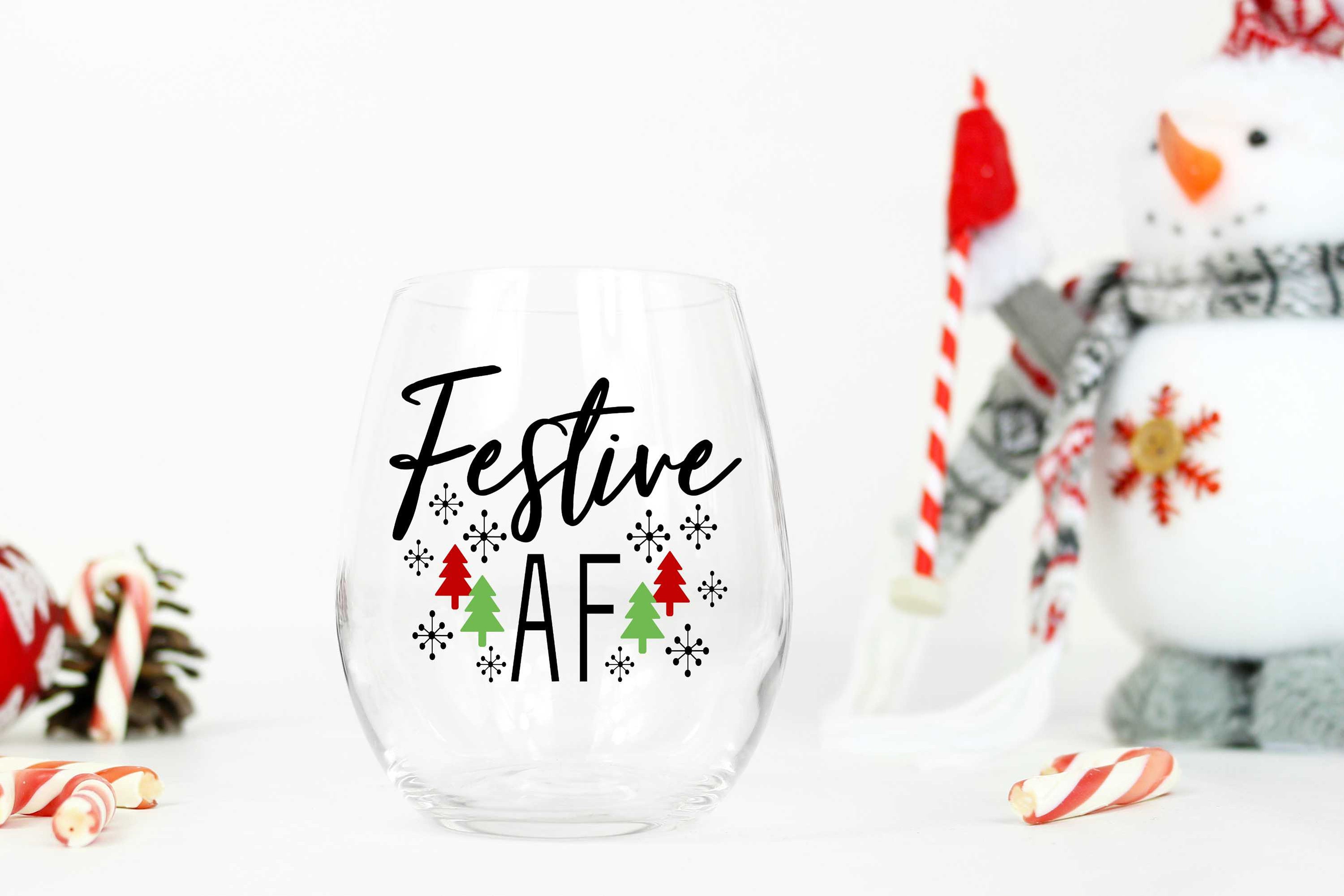 Festive AF - Svg - Png - Dxf - Eps - Files for Cutting Machines ...