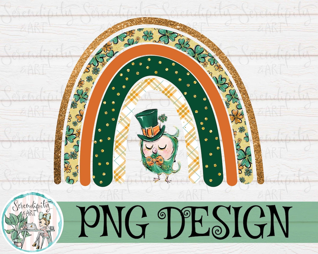 St. Patrick's - Boho Rainbow - PNG - Sublimation - Digital Download ...
